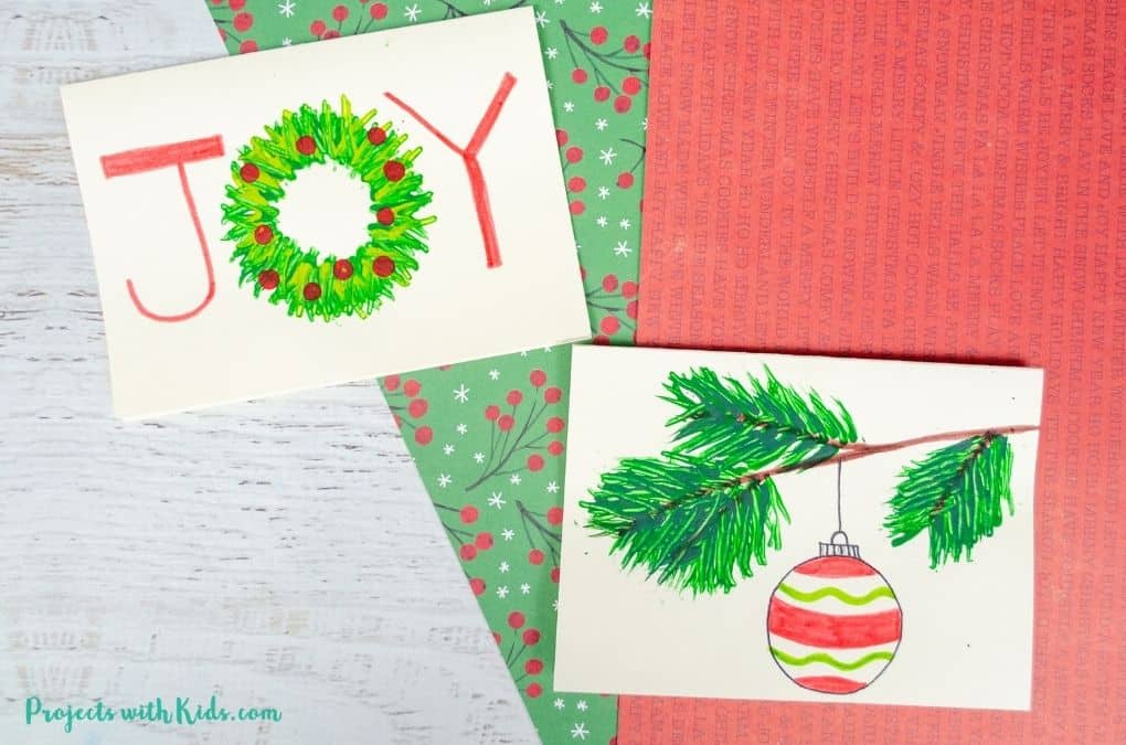 17 Easy DIY Christmas Cards for Kids to Make